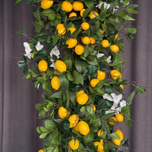 Citrus Arbor Garland, Faux Lemon Decor, Decorative Fruit Arch, Spring ...