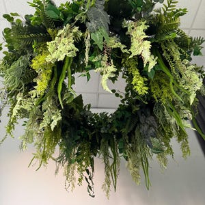Faux Greenery Chandelier, Hanging Greenery, Ceiling Greenery ...