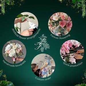 Greenery Flower Arrangement, Artificial Plants, Eternal Flowers, Fake ...