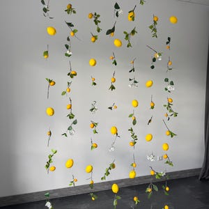 Fake Lemon Hanging Garland, Lemon Centerpiece, Citrus Wedding Decor ...