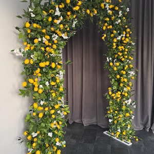 Citrus Arbor Garland, Faux Lemon Decor, Decorative Fruit Arch, Spring ...
