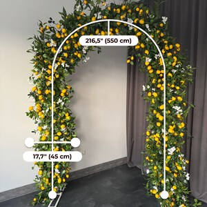 Citrus Arbor Garland, Faux Lemon Decor, Decorative Fruit Arch, Spring ...