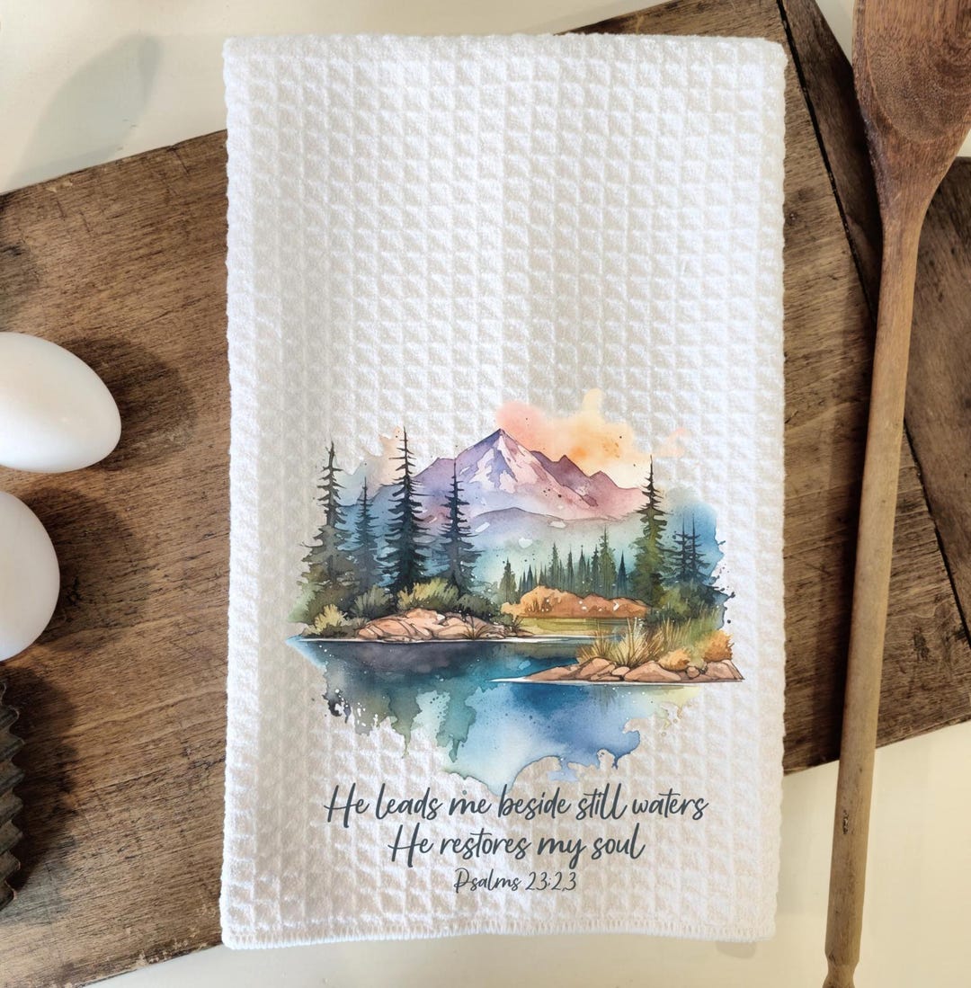 Christian Kitchen Towel: Bible Verse Decorative Tea Towel - Etsy