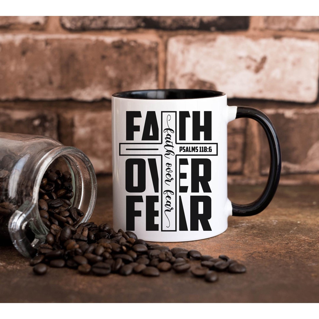 Christian Coffee Mug (11, 15oz) Ceramic Cup, Faith Coffee Cup, Bible ...