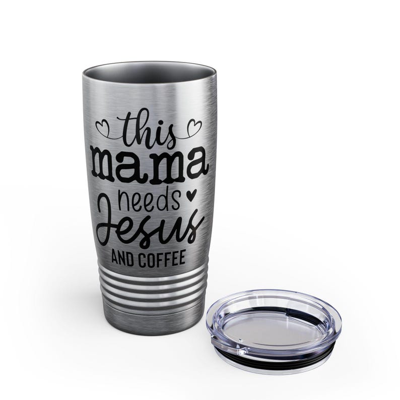 Christian Tumbler, This Mama Needs Jesus and Coffee, Stainless Steel ...