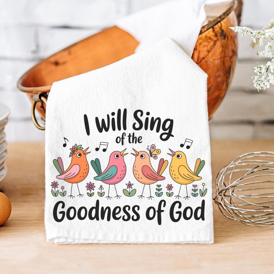 Christian Tea Towel: Bible Verse Kitchen Decor, Religious Gift - Etsy