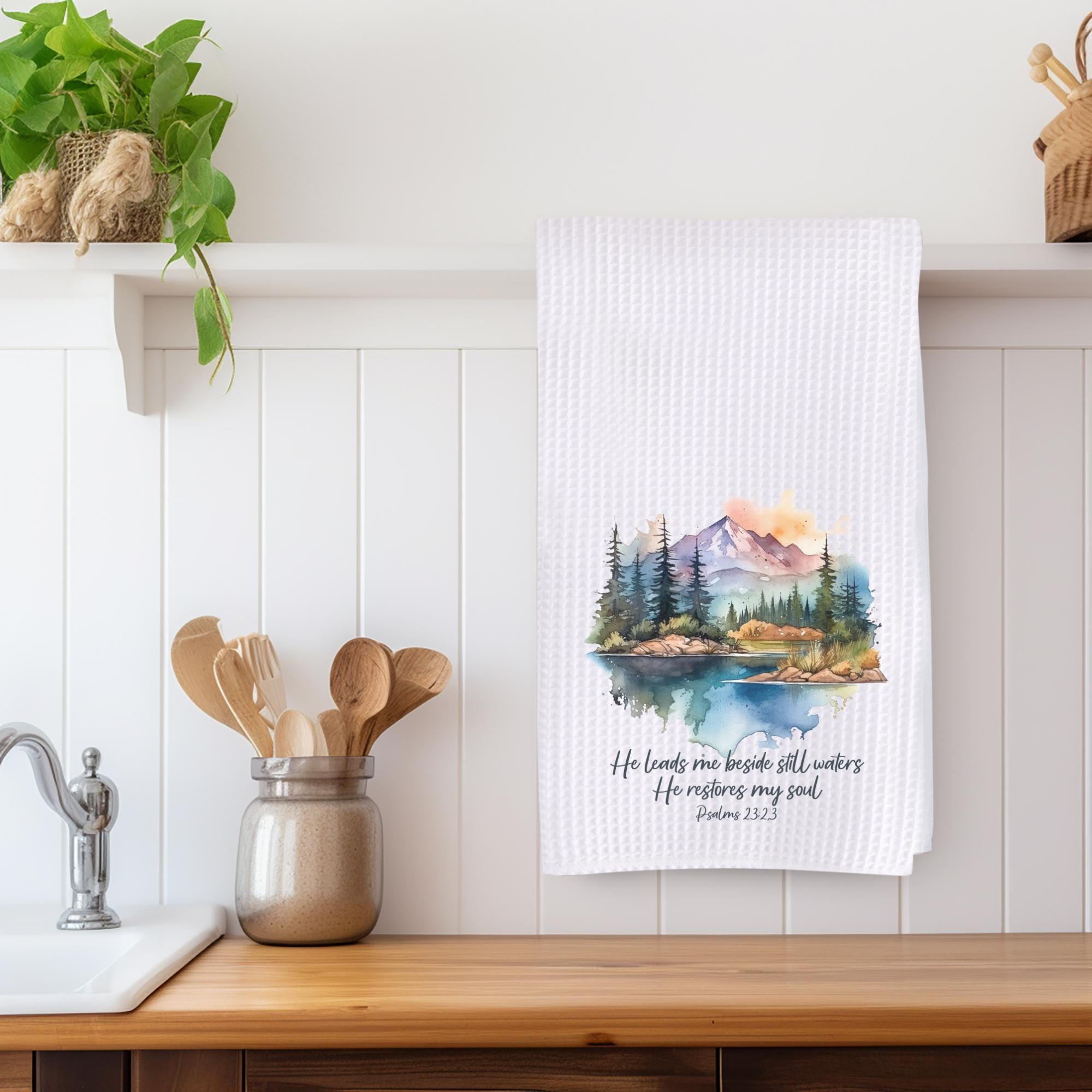 Christian Kitchen Towel: Bible Verse Decorative Tea Towel - Etsy