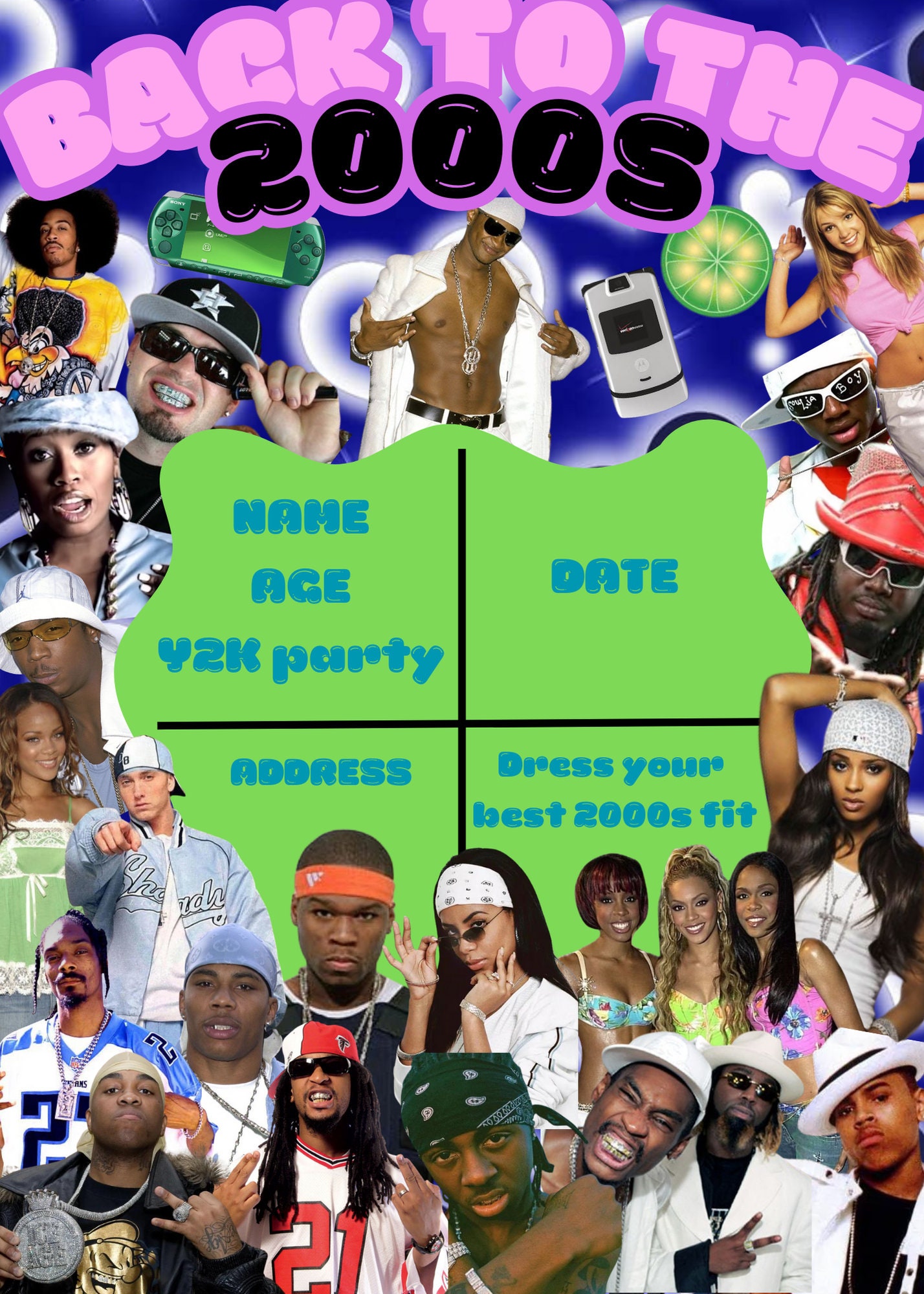 Y2K Party Invitation - Etsy