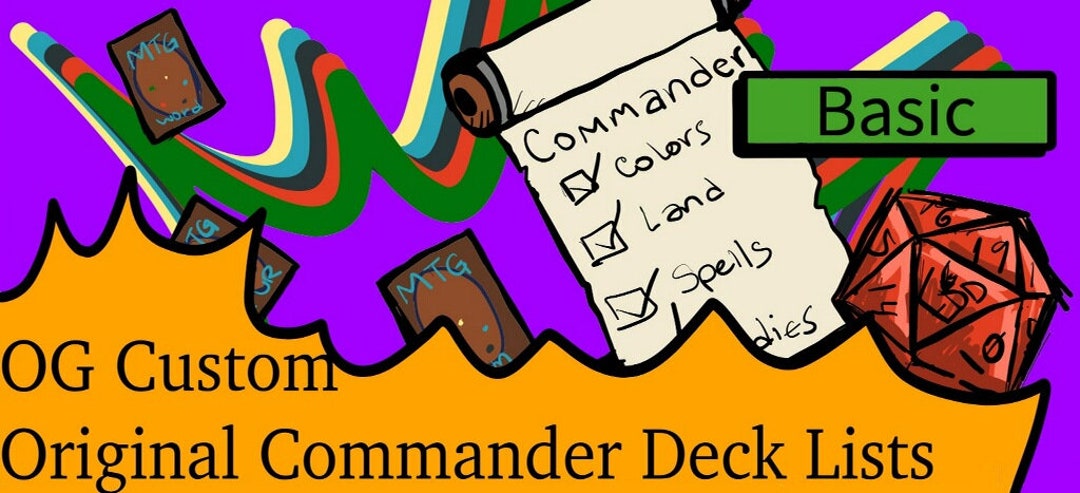 Basic Custom Original Commander Decklist - Etsy