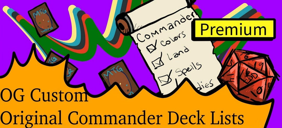Premium Original Commander Decklist Service - Etsy