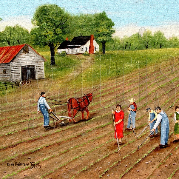 Rural Farm Scene - Etsy