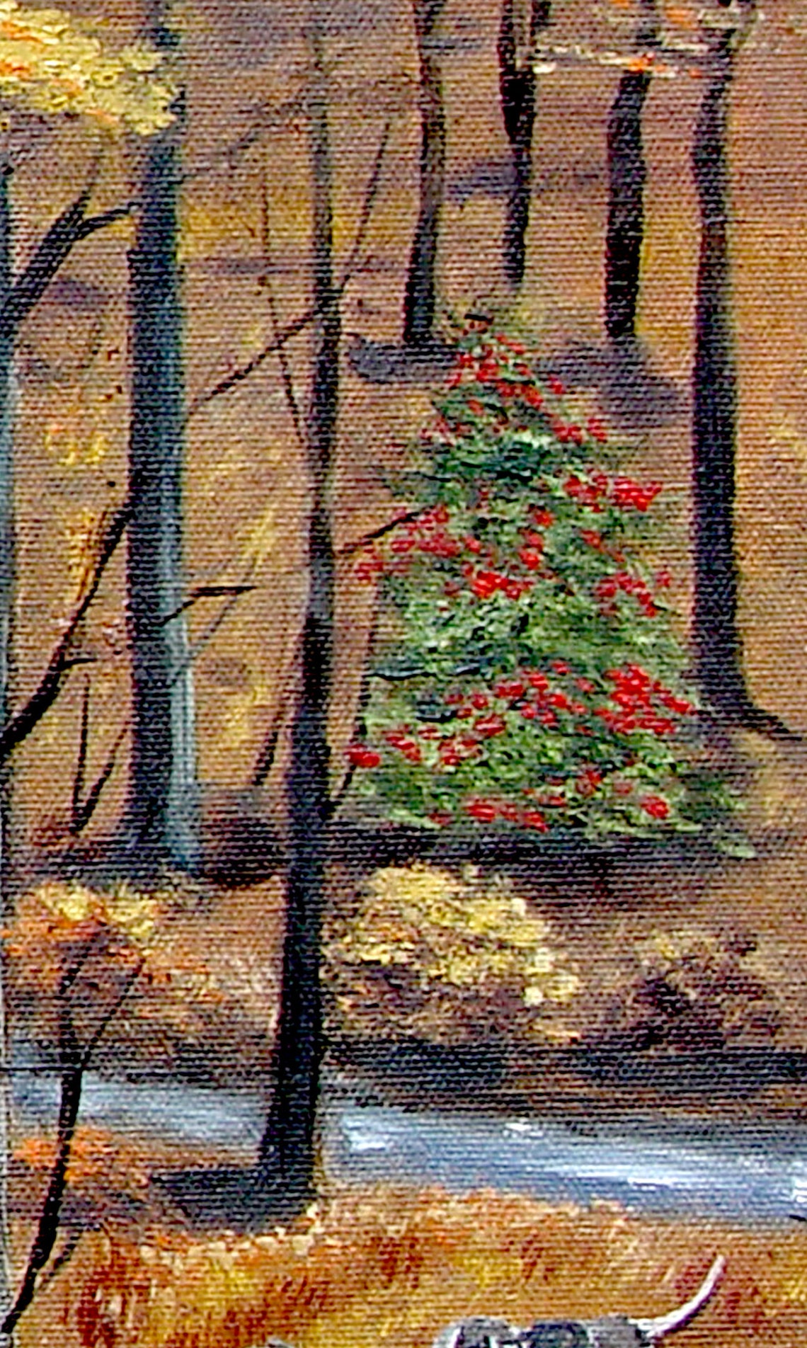 Americana Primitive Fall Folk Art Print Old School Children | Etsy