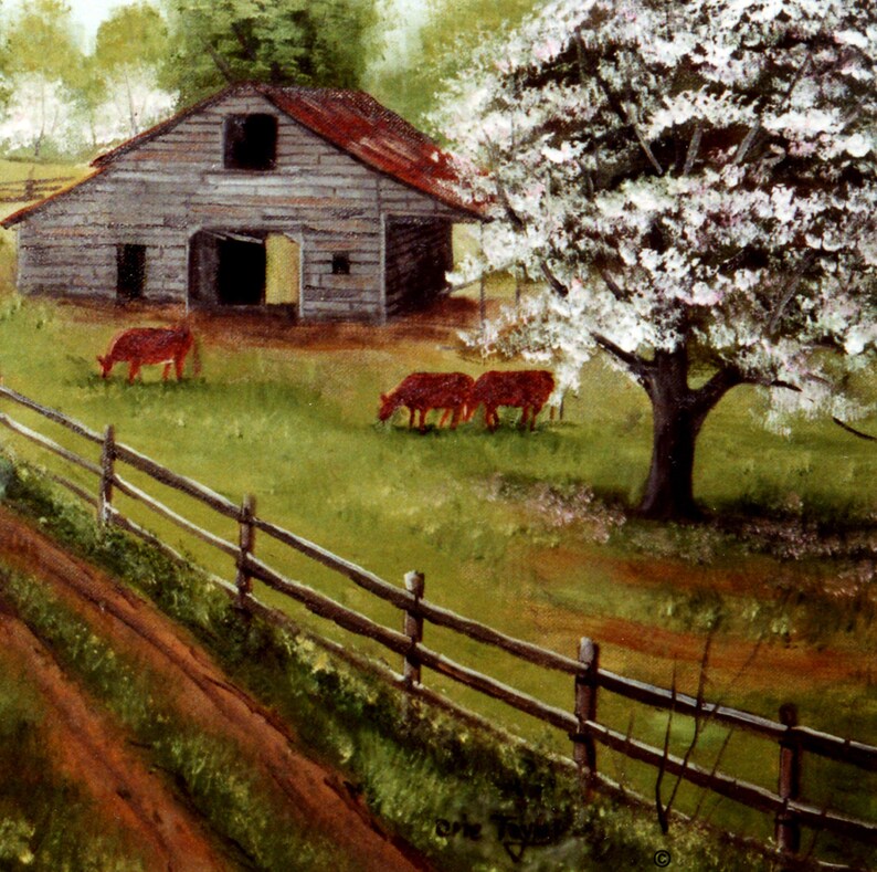 Beekeeper Folk Art Print: Country Farm Scene by Arie Taylor - Etsy