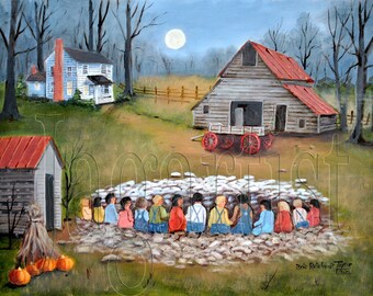 Farm Folk Art | Etsy
