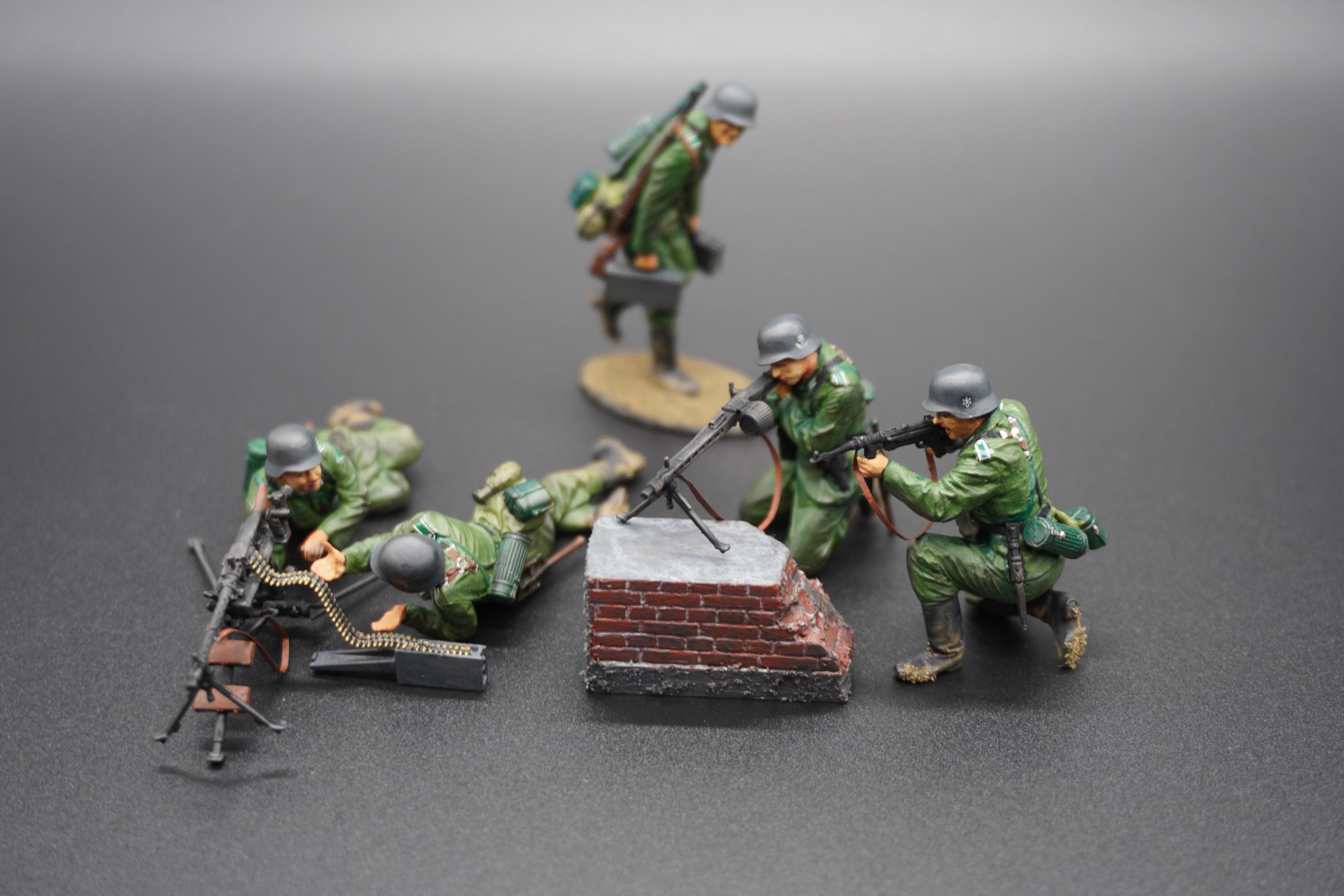 1/35 GERMAN Machine Gun Team MID-WWII Plastic Model Painted Complete - Etsy