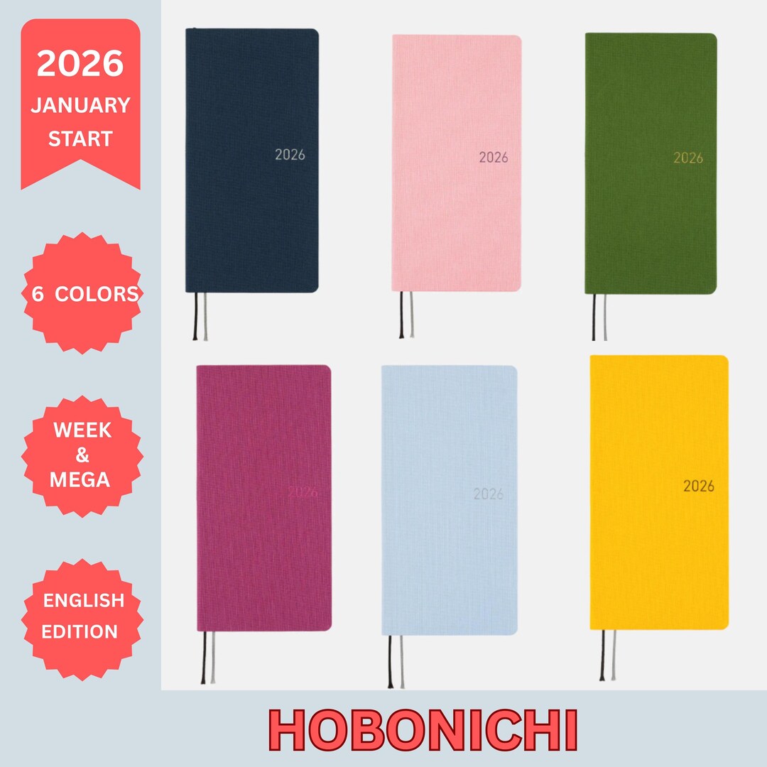 Hobonichi 2026 Techo / English Edition / January Start / Note Book ...