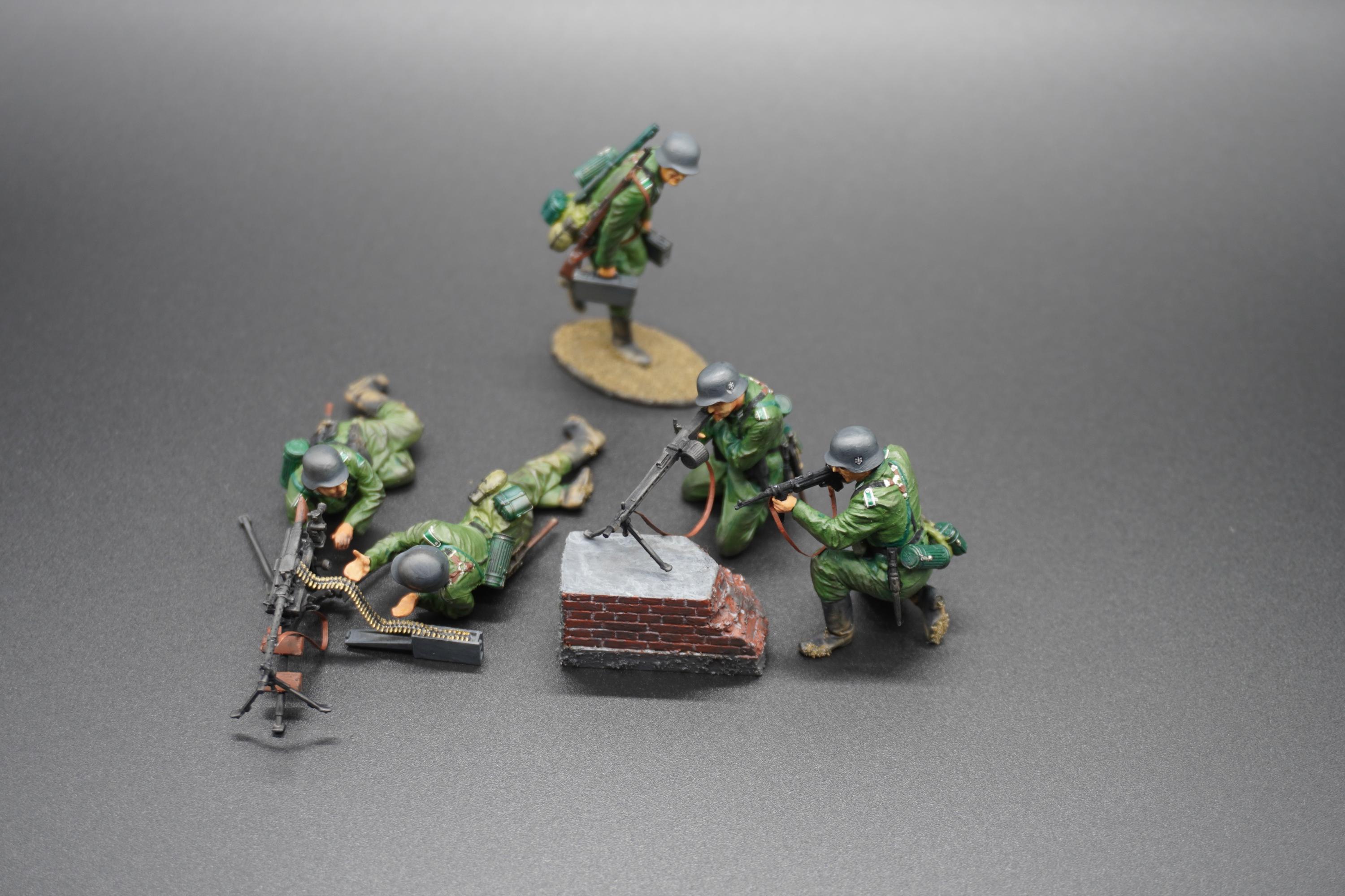 1/35 GERMAN Machine Gun Team MID-WWII Plastic Model Painted Complete - Etsy