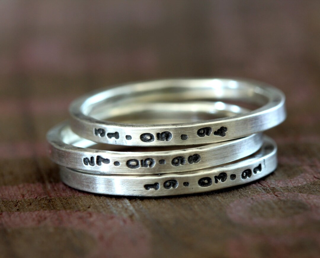 Personalized Rings (E0296) - Etsy
