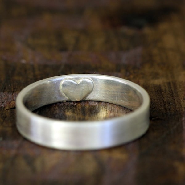 Heart Wedding Rings - Etsy