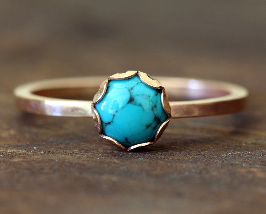 Turquoise 14k Gold Filled Ring - Etsy