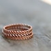 Twisted Copper Stacking Rings (E0266) - Etsy
