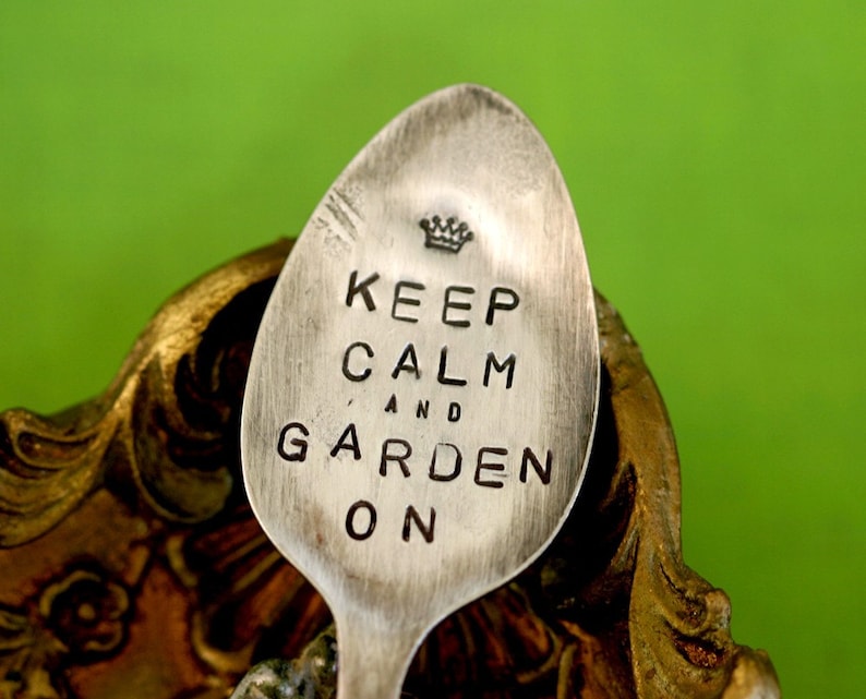 Keep Calm Spoon Plant Garden Marker (E0203) - Etsy