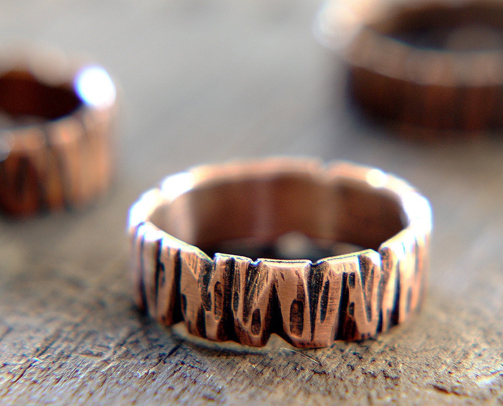 Tree Bark Ring E0264 - Etsy