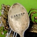 Catnip Herb Spoon Garden Marker Plate Stake Stamped Silverware (E0176 ...