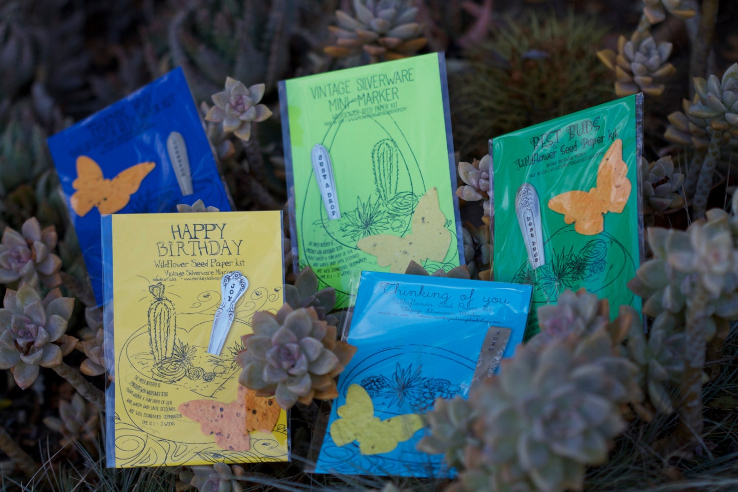 Happy Birthday Wildflower Seed Paper Kit (E0432) - Etsy