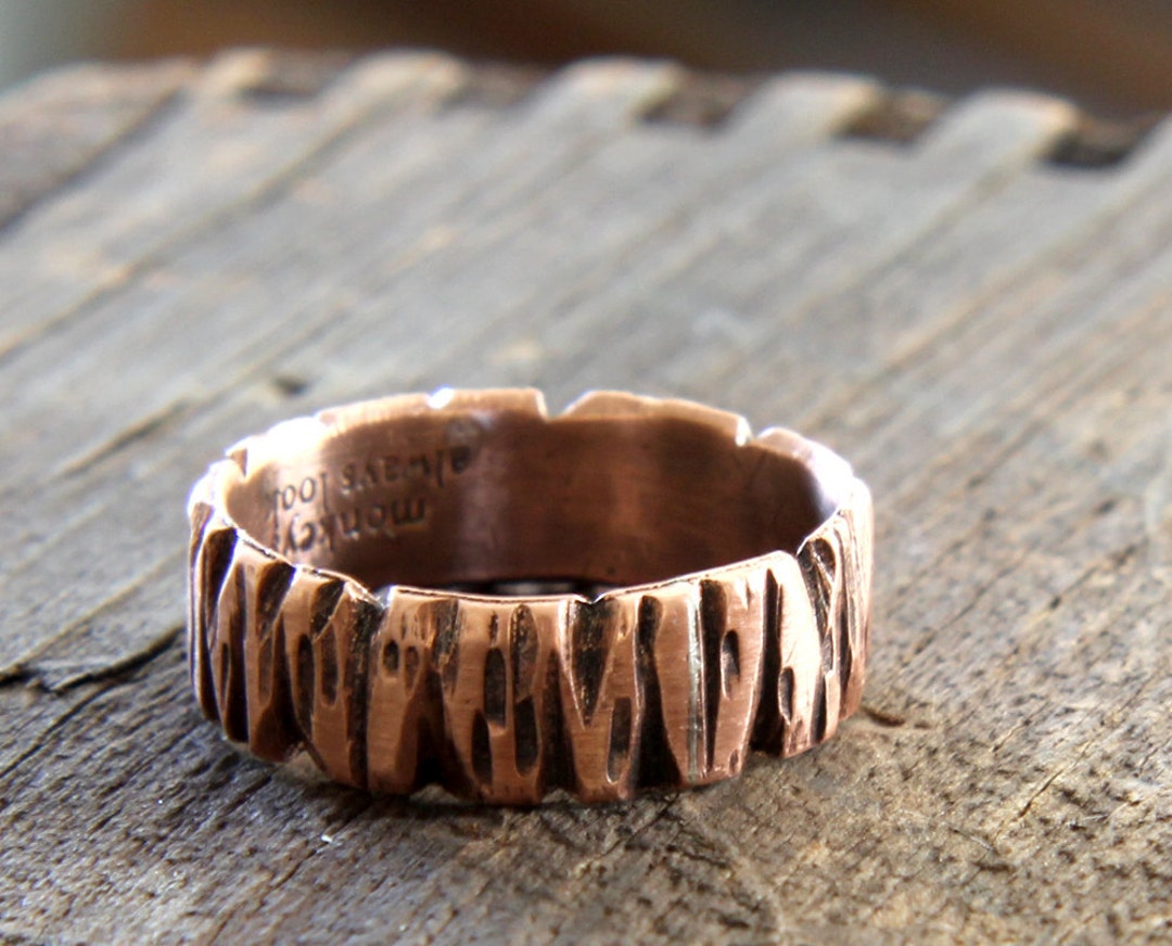 Tree Bark Ring (E0264) - Etsy