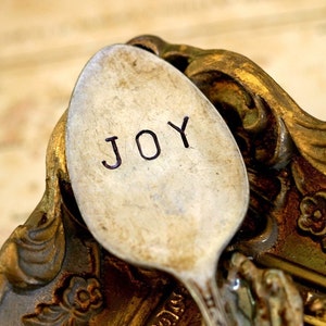 Joy Spoon Marker Vintage Stamped Silverware (E0202) - Etsy