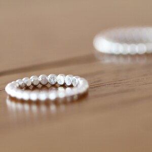 Personalized Sterling Silver Ring Dot Ring Bead Ring Simple Ring ...