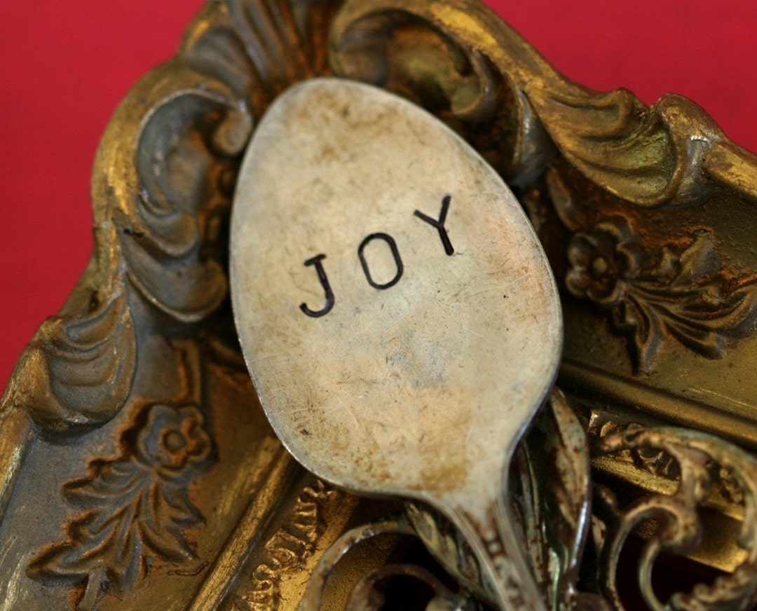 Joy Spoon Marker Vintage Stamped Silverware (E0202) - Etsy