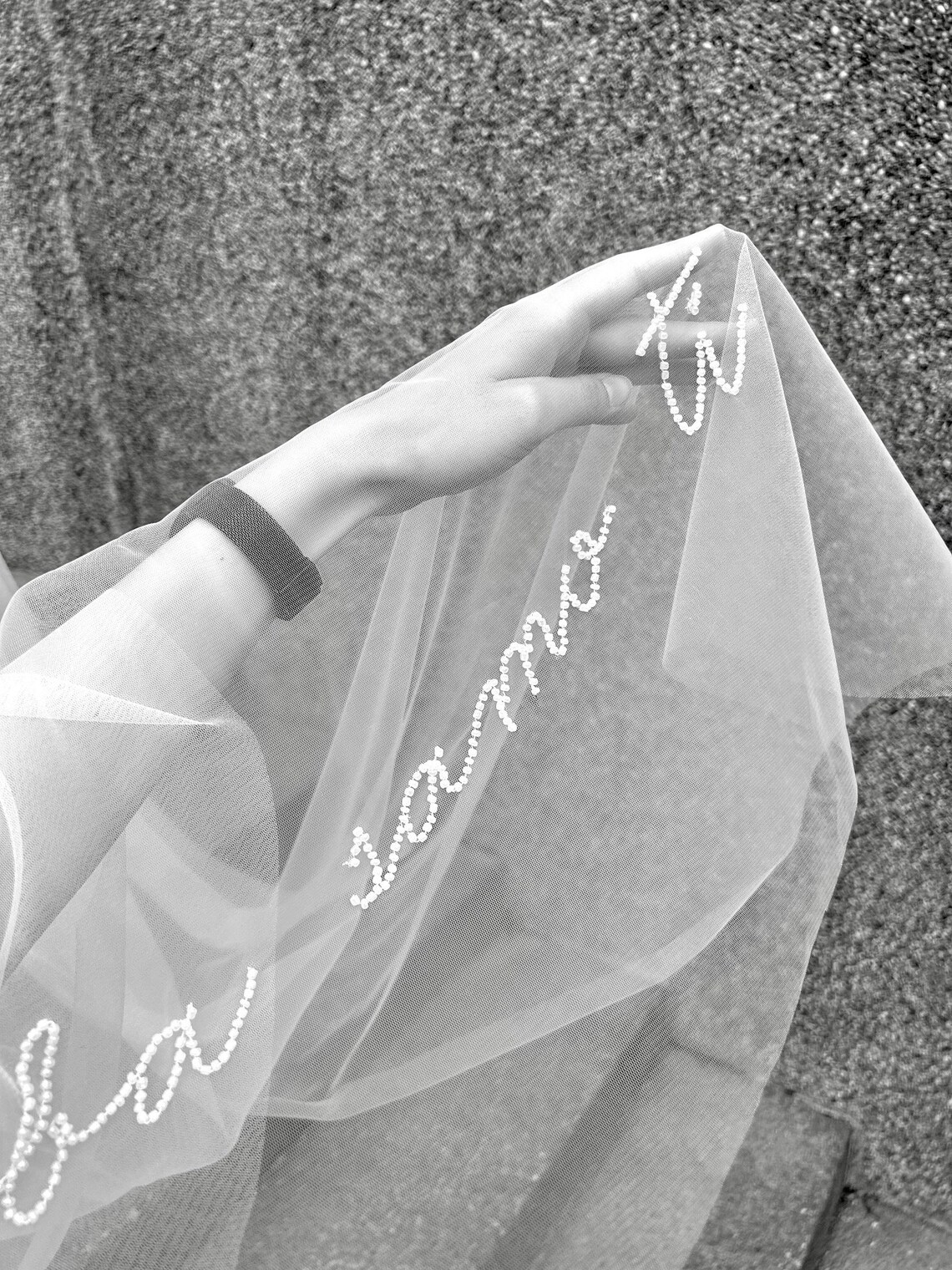 Personalized Wedding Veil, Embroidery, Beads, Pearls, Custom Veil ...