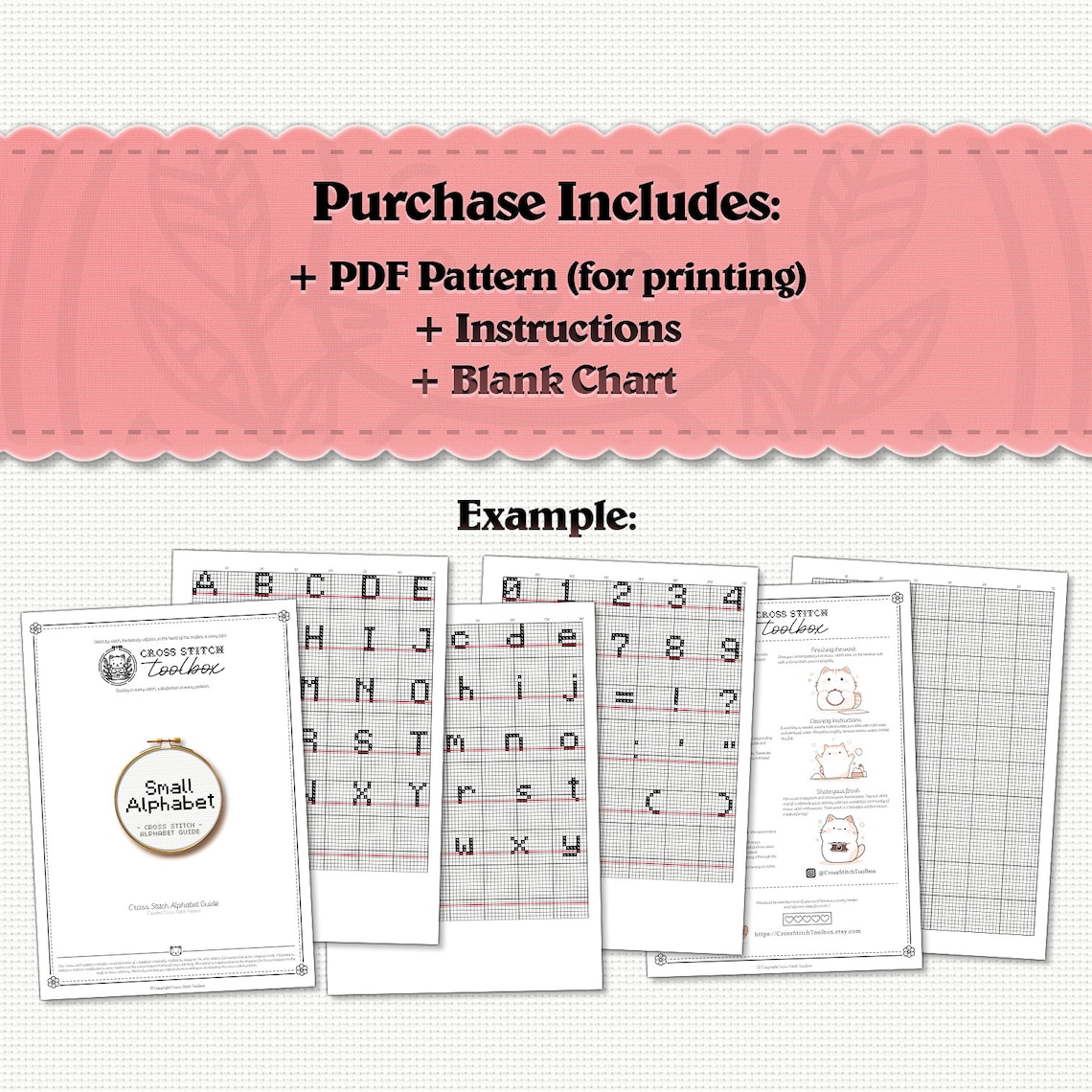 10 Counted Cross Stitch PDF Pattern "tiny Alphabet Alphabet Value Pack ...