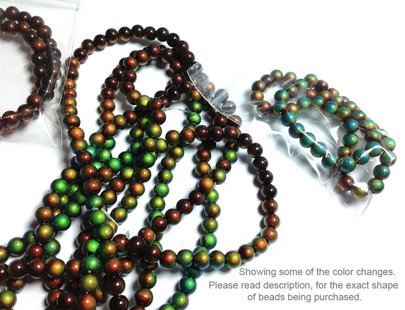 Mood Mirage Beads Color Changing Beads 43803 100 3mm Spacer - Etsy
