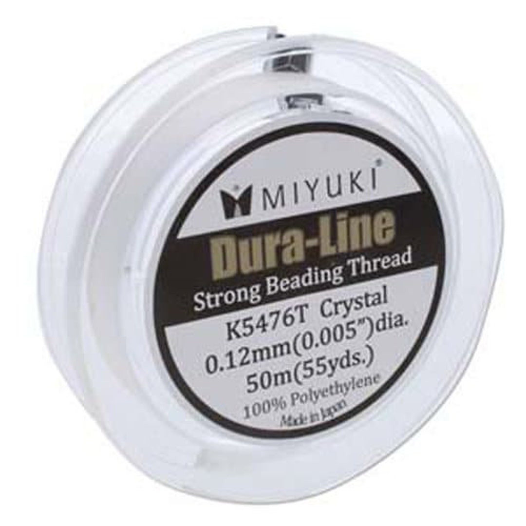 Miyuki Dura-line Beading Thread Crystal 43740 50meters .12mm Size B ...