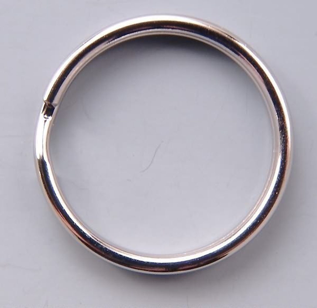 24mm Round Key Split Rings 42132 24 Silver Round Key Rings - Etsy