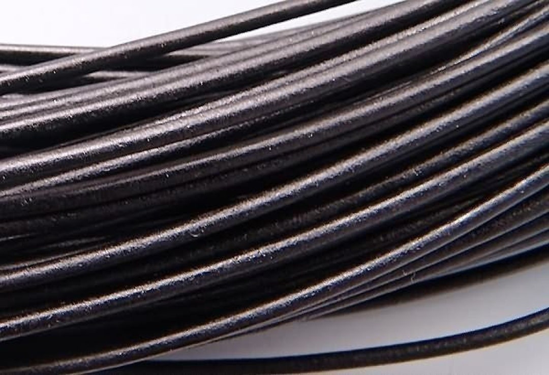 Greek 2mm Leather Cording Black 42040 5 Meters, Jewelry Cording ...