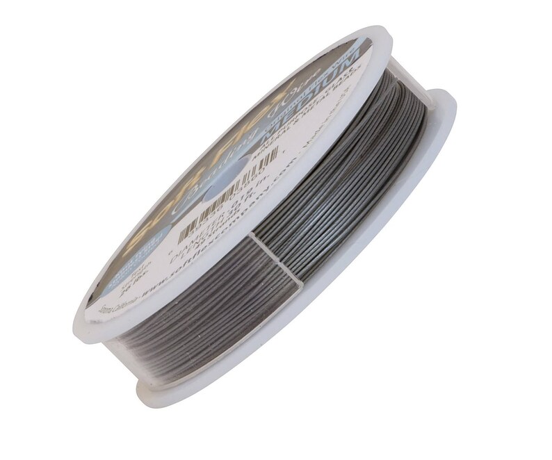 Soft Flex Beading Wire .019in 30ft Satin Silver Medium - Etsy