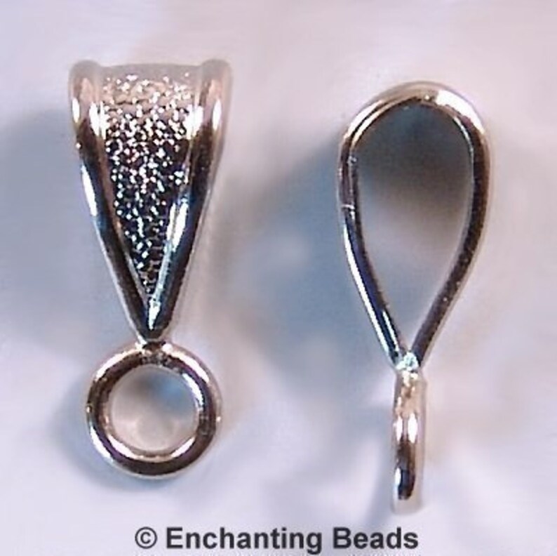 Small Bails Closed Loop Silvertone 42429 24 Silver Color - Etsy