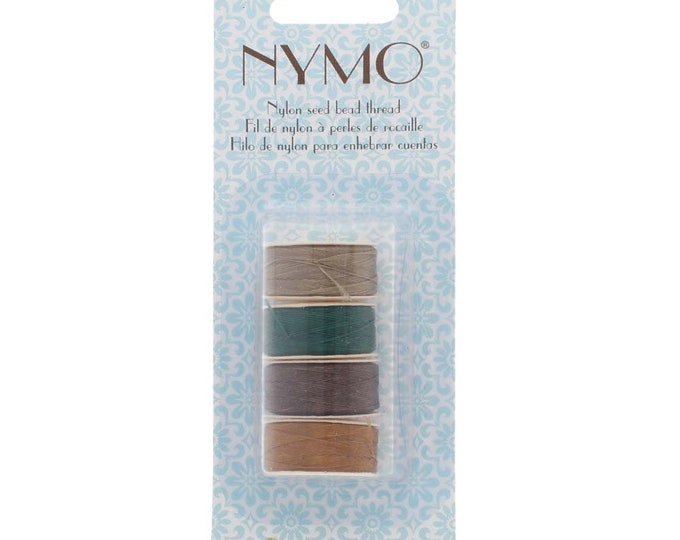 Nymo Beading Thread Size D Mixture 43786 4 Bobbins Sand Ash - Etsy