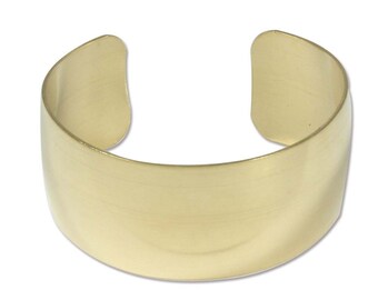Brass Cuff Bracelet for Beading, Stamping, Embellishing, 43379 , 1.5 ...