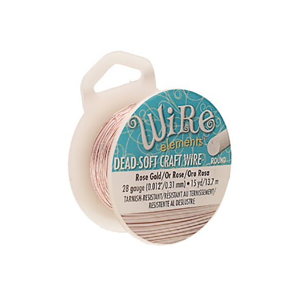 Rose Gold Color Wire Beadsmith 28 Gauge 15yd Spool 41657 - Etsy