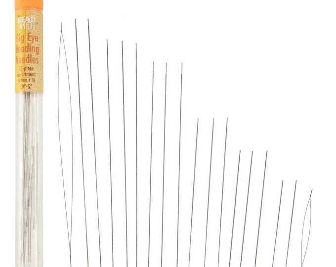 Big Eye Needles 18 Piece Assortment 45080 (18), Easy to Thread Needles ...