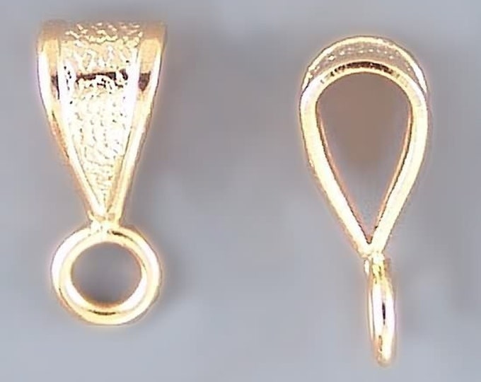 Small Closed Loop Bail Gold-plated 42987 24 Gold Bail Gold - Etsy