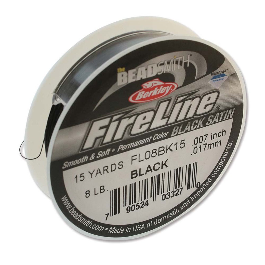 Fireline Braided Beading Thread 8lb Black 43713 15yd Mini - Etsy