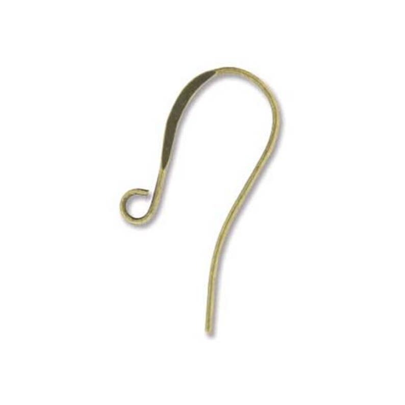 French Hook Earrings Antique Brass-plated 43646 (144) Fish Hook ...
