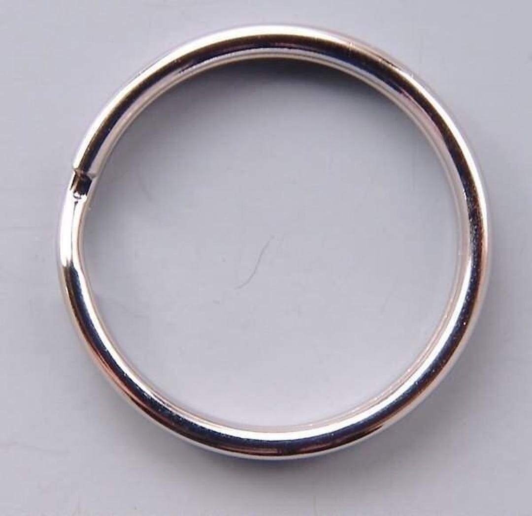 24mm (1in) Round Key Split Rings 42132 (144) Silver Round Key Rings ...