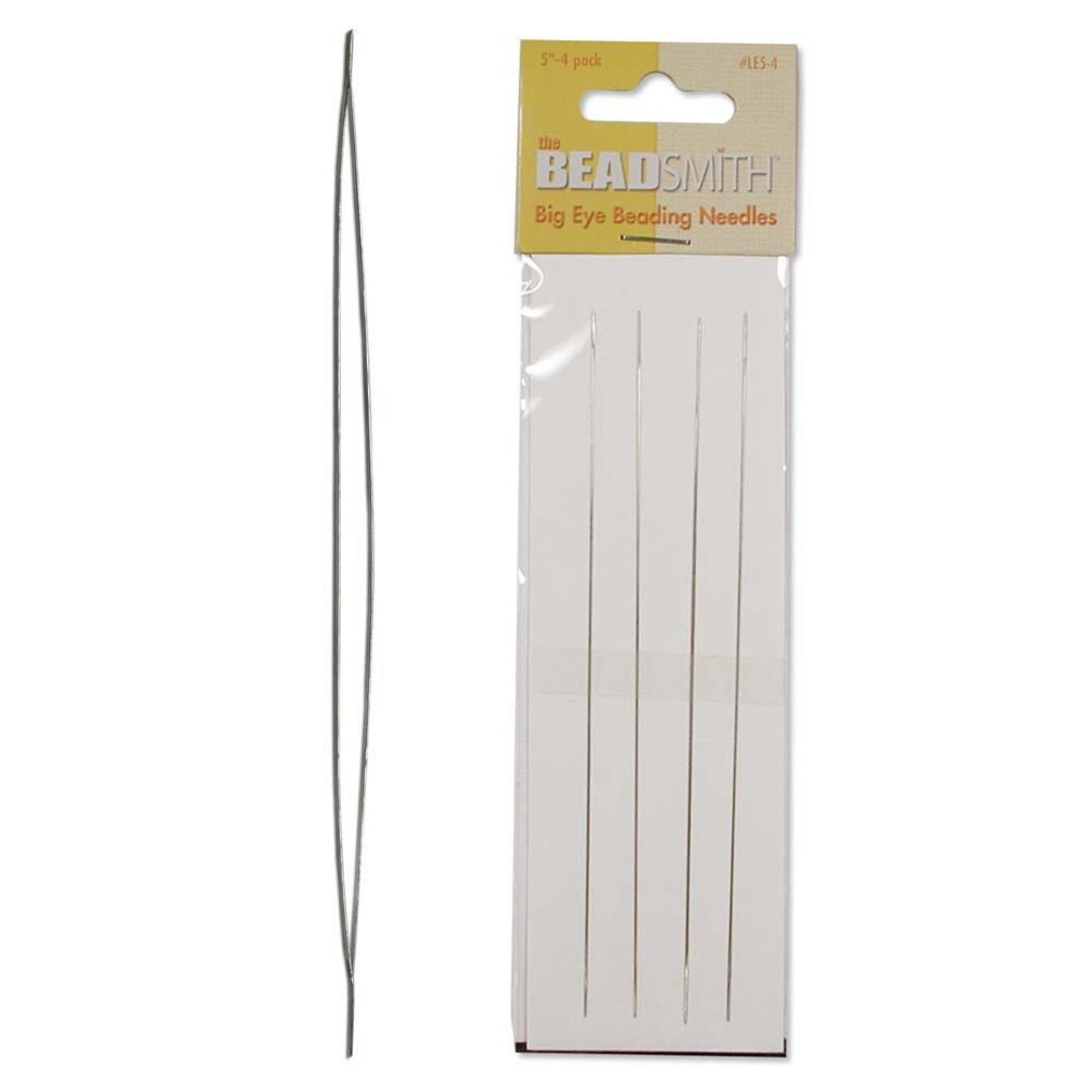 Big Eye Needles 5 Inches 43264 (4), Easy to Thread Needles, 5" Beading ...